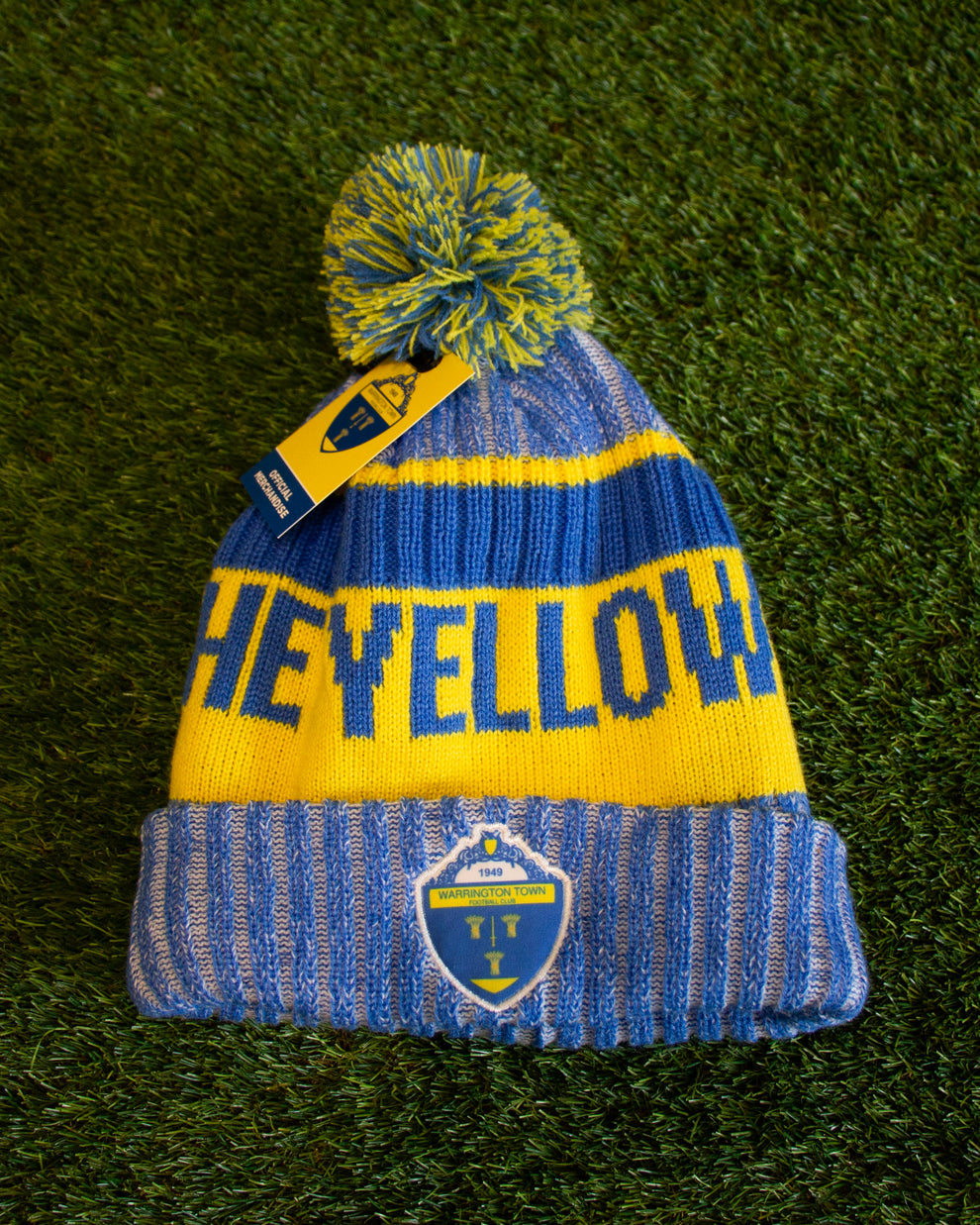 The Yellows Bobble Hat – Warrington Town Club Shop